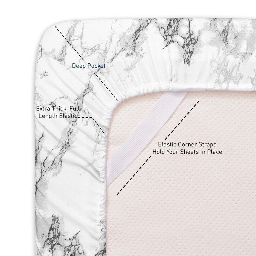 Comforter & Marble Print Sheet Set | Sweet Home Collection