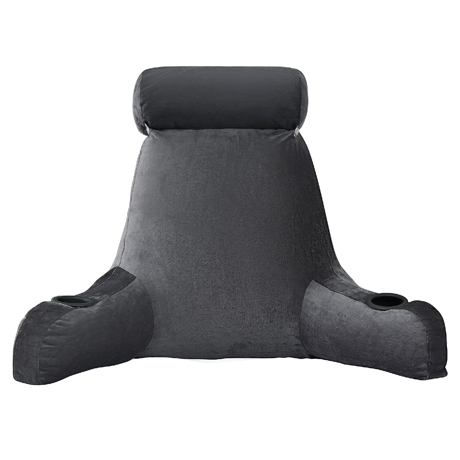 Large Bed Rest Reading Pillow with Cup Holders | Sweet Home Collection