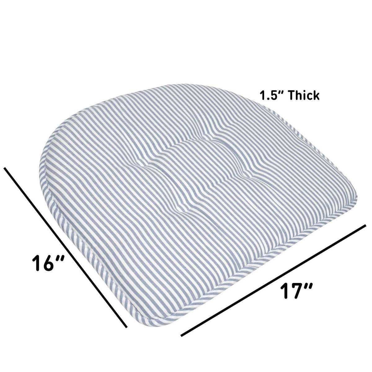 Pinstripe U-Shape Chair Cushion Set | Sweet Home Collection