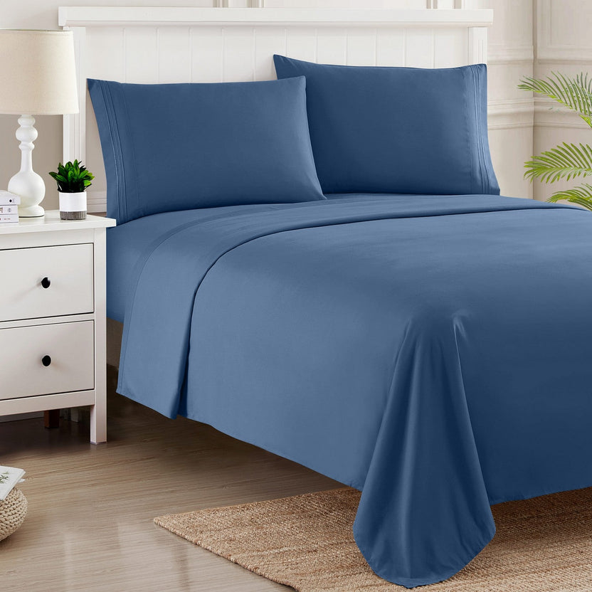 4-Piece Sheet Set - Denim | Sweet Home Collection