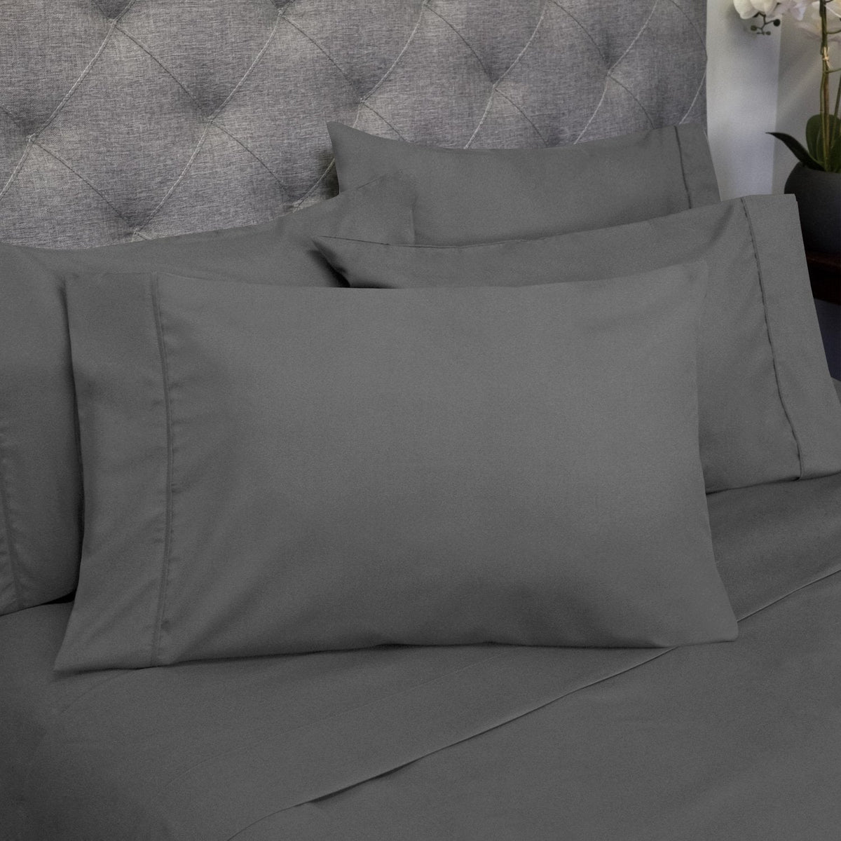 6-Piece Sheet Set - Gray | Sweet Home Collection