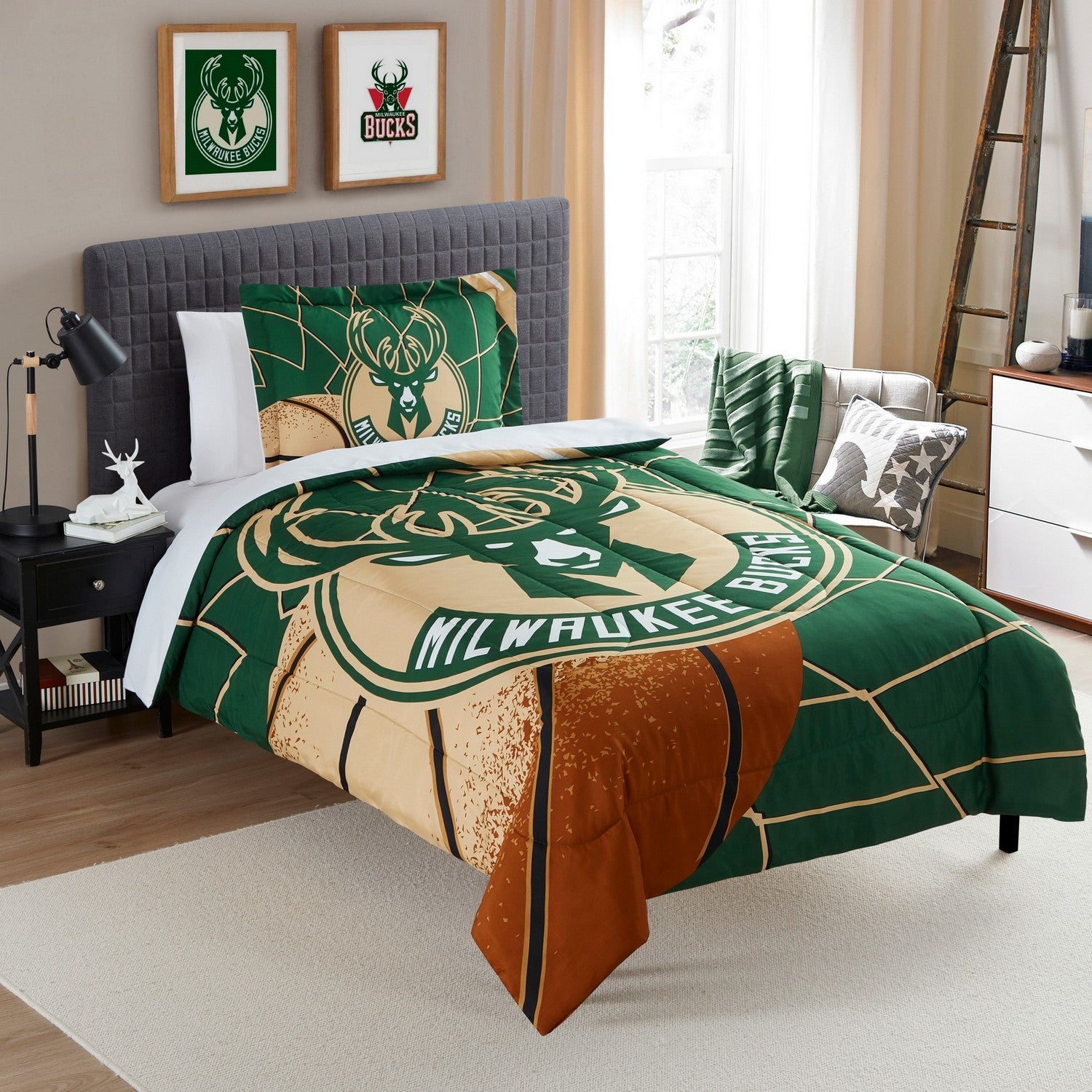 Milwaukee Bucks NBA Officially Licensed Comforter Set | Sweet Home ...