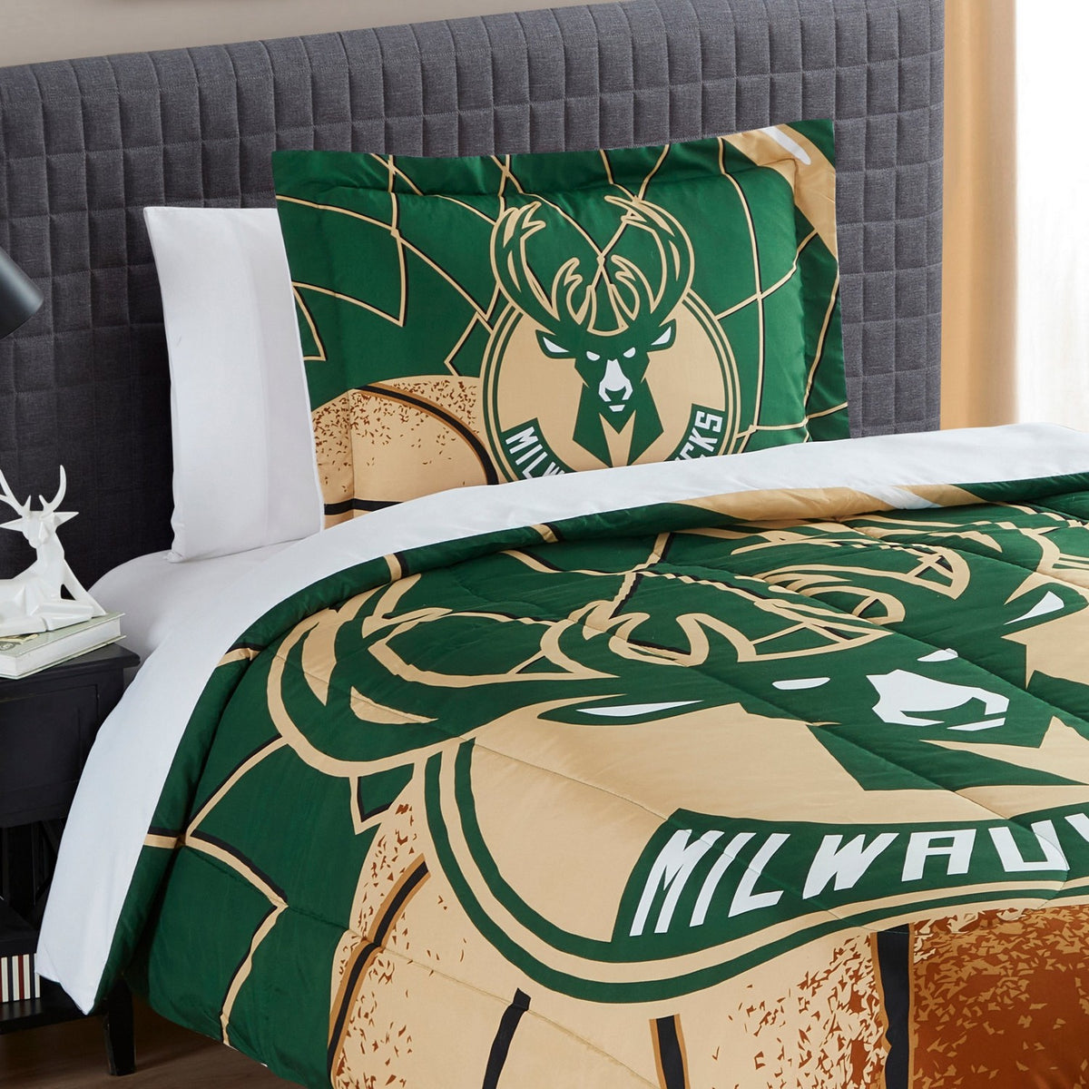 Milwaukee Bucks NBA Officially Licensed Comforter Set | Sweet Home ...